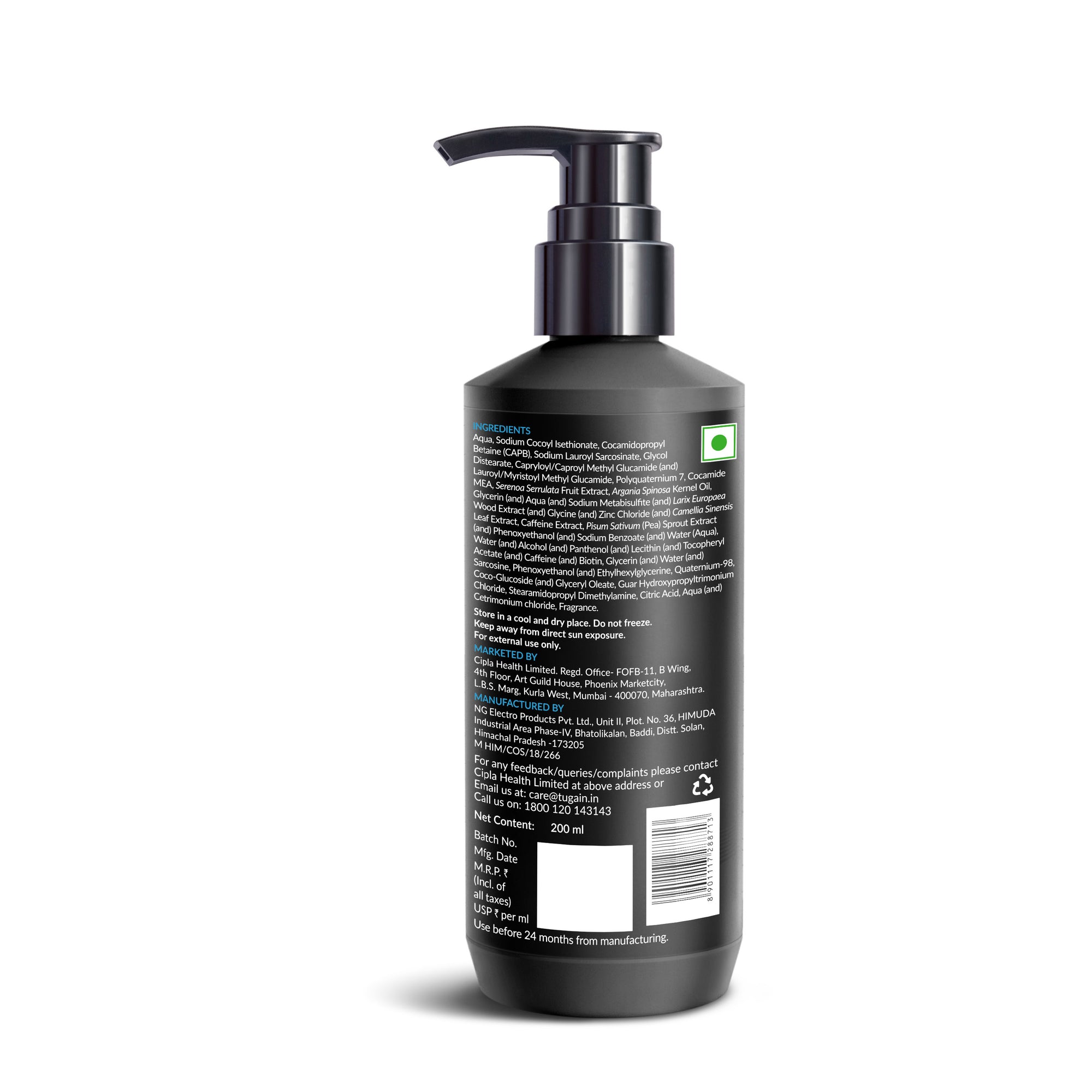 HAIR FALL CONTROL SHAMPOO – Tugain Essentials